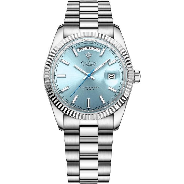 Cadisen Montre Mécanique Automatique Pour Homme Avec Verre Saphir Et ... Cadisen Montre Mécanique Automatique Pour Homme Avec Verre Saphir Et ...