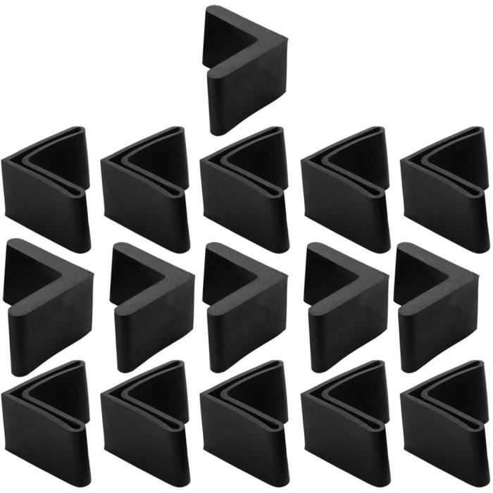 Angle Meuble Pied Fer L Couvre 25X25Mm Noir 16 Pcs[J3062] - Cdiscount ...