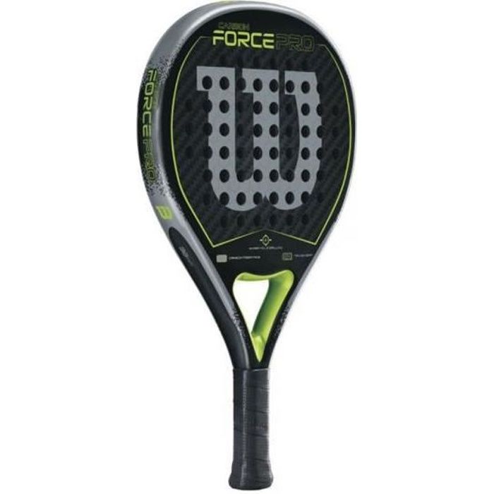 WILSON CARBON FORCE PRO PADEL CARBON NOIR VERT Cdiscount Sport