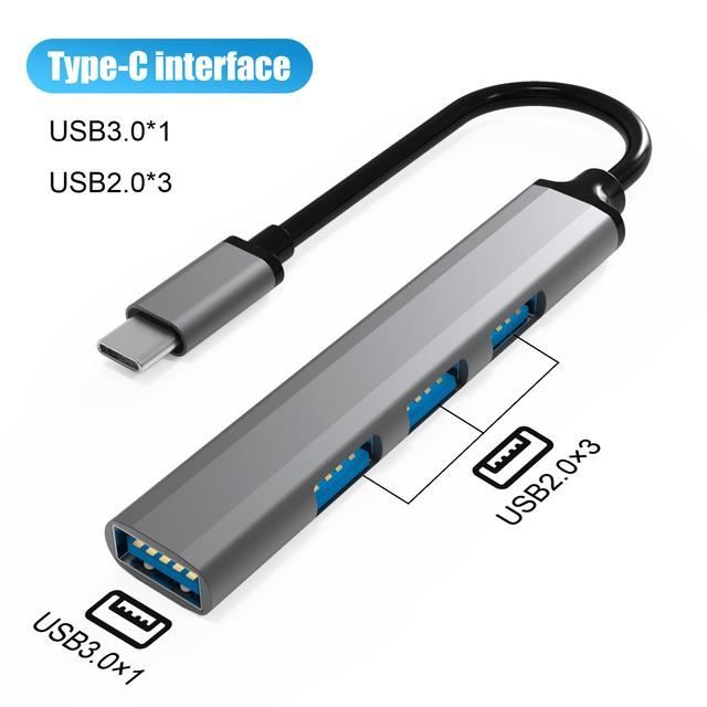HUB,4 in 1 C 3.0 2.0--Hub 4 En 1usb 3.0, Adaptateur Otg 5gpbs Haute ...