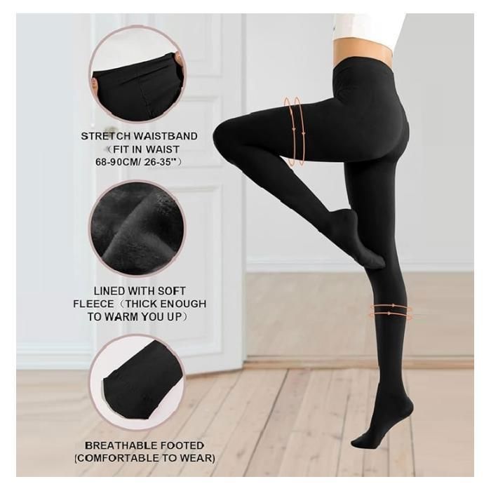 COLLANT THERMIQUE -LEGGING THERMIQUE.Collant Femme Hiver Grande Taille ...