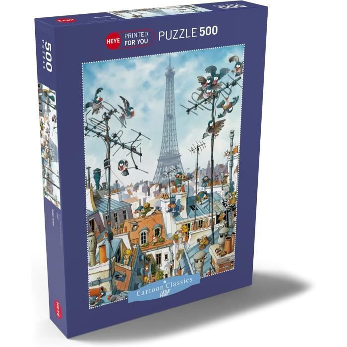 Puzzle Tour Eiffel - Jean-Jacques Loup - Cartoon Classics - 500 Pièces ...