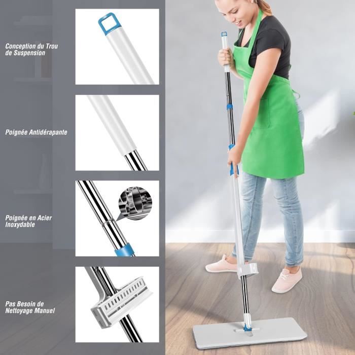 Ridgetube Balai Serpillère Avec Fonction Essorage, Balai Plat En ...