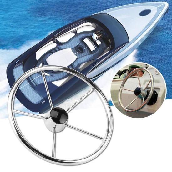 Volant de bateau Dioche - Acier inoxydable - 15-1/2 pouces - 5 rayons ...