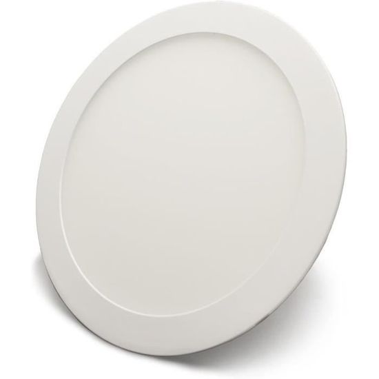 Panneau Led Rond, Puissance 18 W, Montage Encastré, Intensité Variable ...