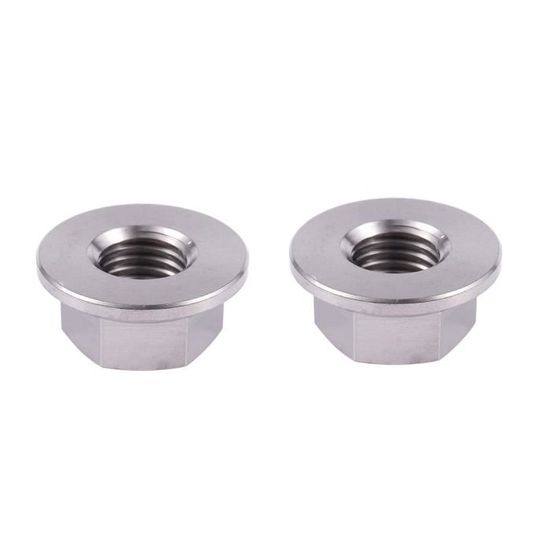 2X Écrou à Embase M10 x 1,25 mm TC4 Titane Ti pour Vis Fixation Par Vis ...