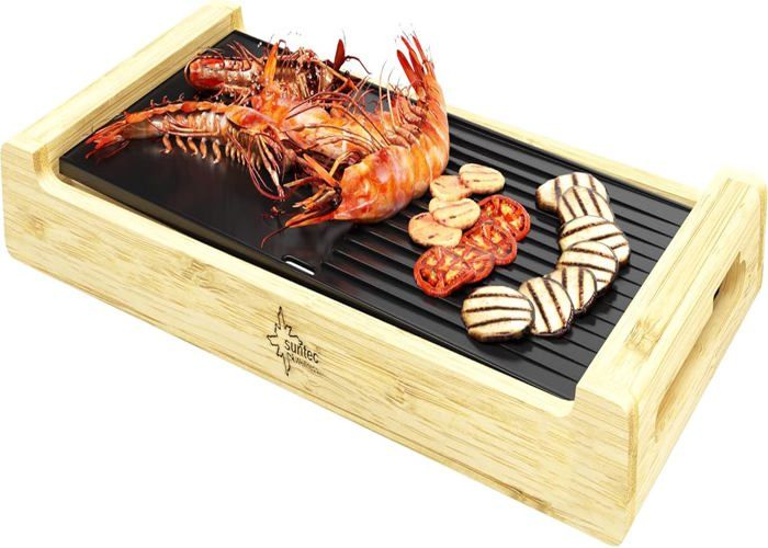 Barbecue De Table Suntec Tgr-7017 Bamboo – Design Naturel Bambou ...
