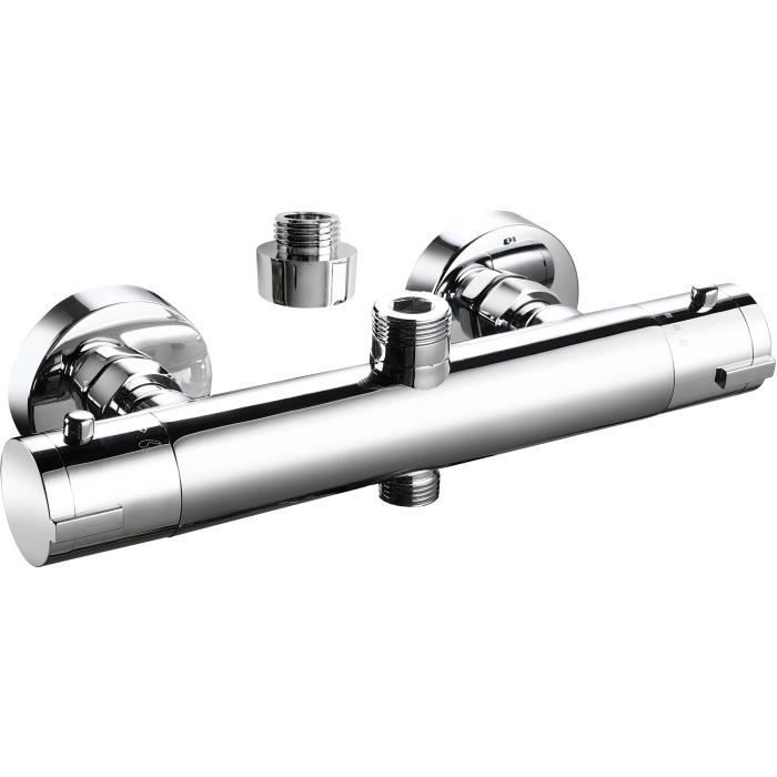 ROUSSEAU LOONA THERMOSTATIQUE DOUCHE CHROME ROBINETTERIE DE SALLE DE ...