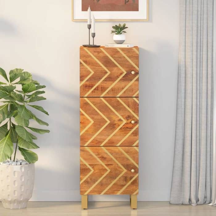 Buffet marron et noir 40x33,5x110cm - Usage Intérieur/jardin - VIDAXL ...