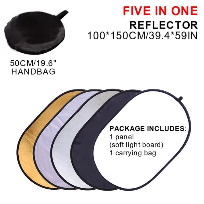 Réflecteur pliable 5 en 1 AIHONTAI - Version C phare-60-80-100 CM - Or ...