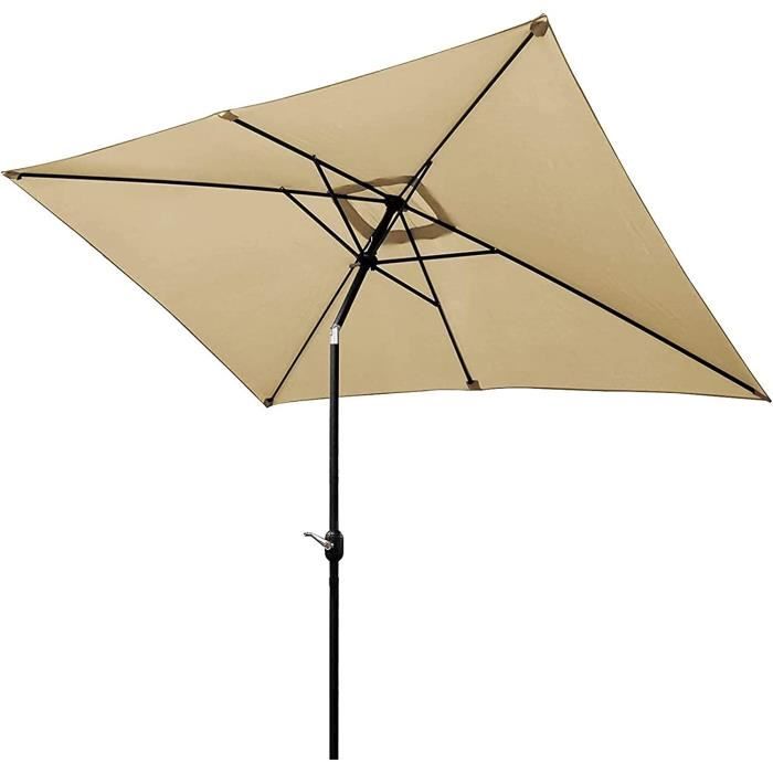 Parasol de Balcon Rectangulaire 2x3m, Parasol de Jardin Exterieur ...