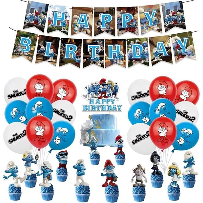 Decoration Anniversaire The Smurfs,Décorations De Ballons The Smurfs ...
