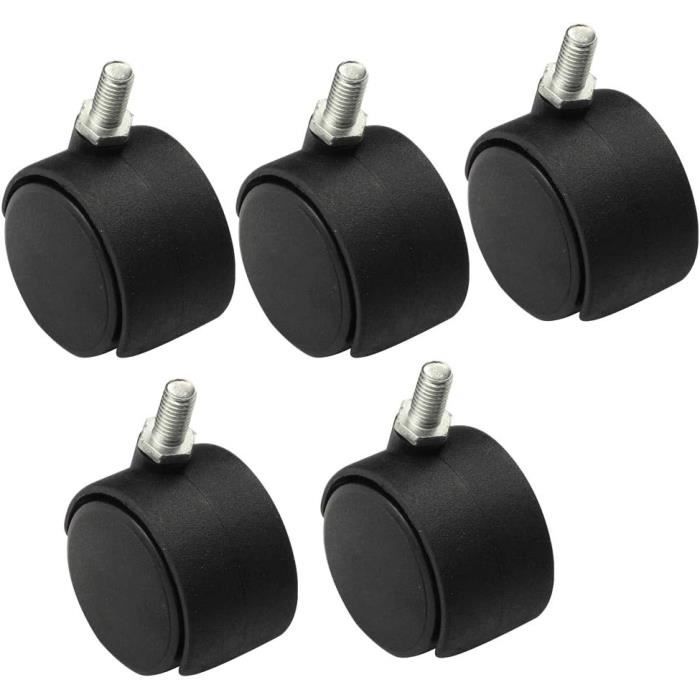 Roulettes Fauteuil,M8 Tige Filetée,Roulettes Pivotantes Ultra ...