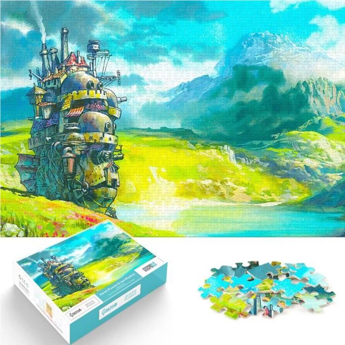Puzzle 1000 Pièces Howl'S Moving Castle Puzzle Adultes Et Enfants ...