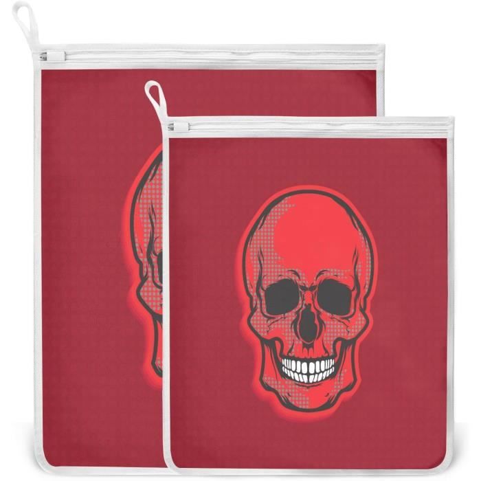 Crâne Mignon Effrayant Rouge Filet À Linge Machine À Laver Sac De ...