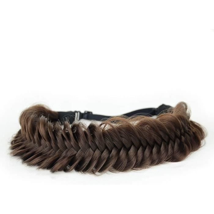 Grande Queue De Poisson Synthétique Cheveux Tressés Bandeau Classique ...