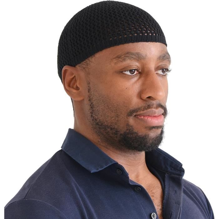 Chapeau Homme Kufi En Soie - Bonnet Chimio Femme Silk Bonnet Skull Cap ...