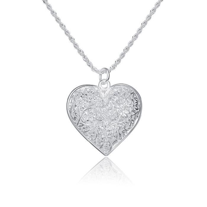 Collier Pendentif Coeur Argent 925/1000 - Achat / Vente pendentif vendu ...