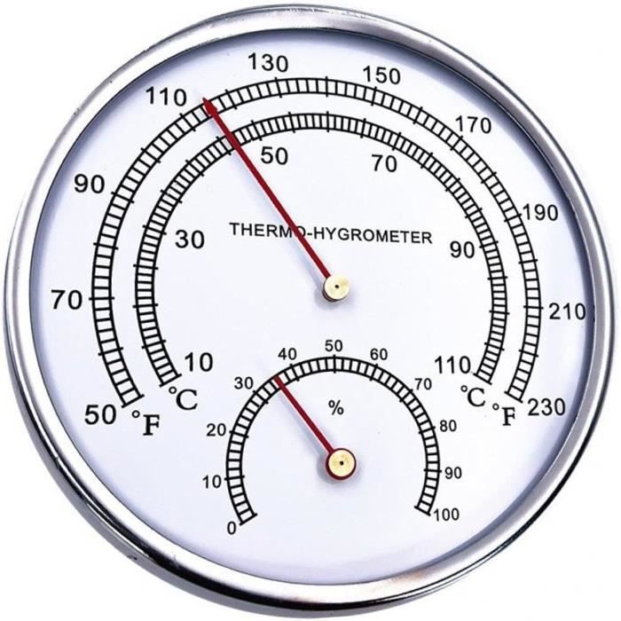 Hygromètre Du Thermomètre Sauna, 2 En 1 Hygrothermographe Sauna ...
