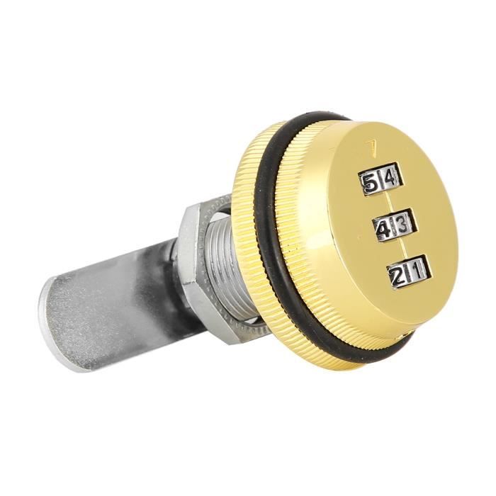 Cikonielf Verrouillage de l'armoire Code mécanique Mot de passe à 3 chiffres Boîte aux lettres ...