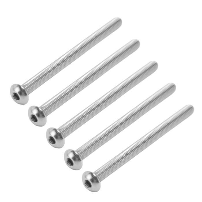 Fafeicy vis à tête ronde 50 pièces tête de bouton capuchons vis en ...