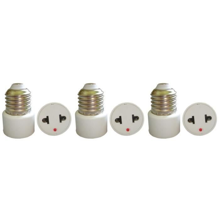 6 PCS 220V E27 Porte-lampe de base Adaptateur d'ampoule Convertisseur ...