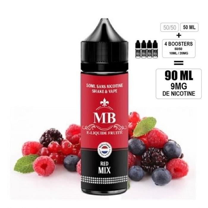 ELIQUIDE 90ML en 9MG de nicotine - MARQUE : MB - SAVEUR : RED MIX - FRUITS ROUGES - Cdiscount Au ...