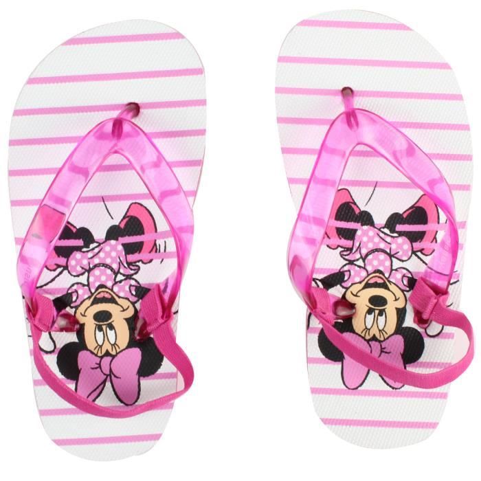 Tong Minnie fille Fushia - Cdiscount Sport