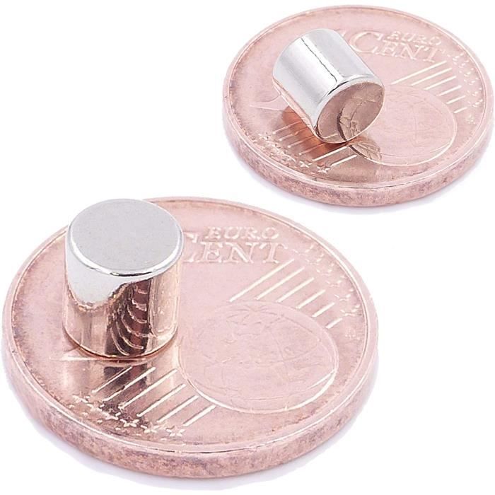 Brudazon 10 Mini Aimants Disques 5x5mm N52 Niveau Le Plus Forte ...