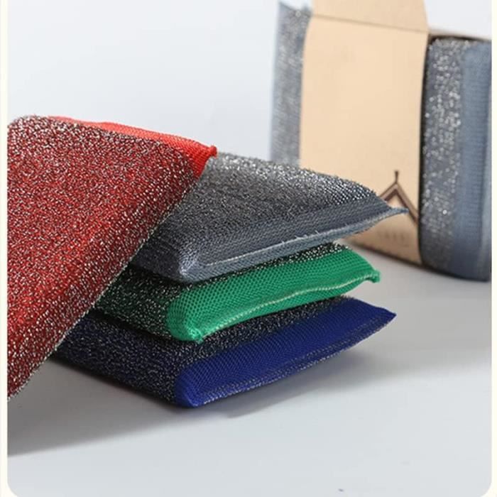 Éponge à récurer en Acier Multi-Usage Résistante pour la Vaisselle ...