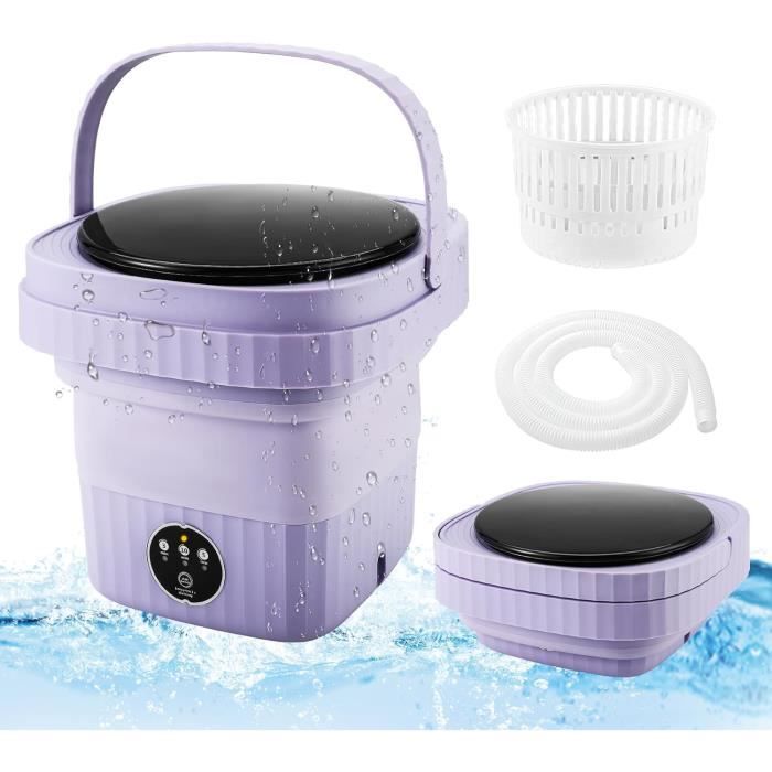 Mini Machine à Laver, 6L Cuve à Linge Pliable de Portable, Lave Linge ...