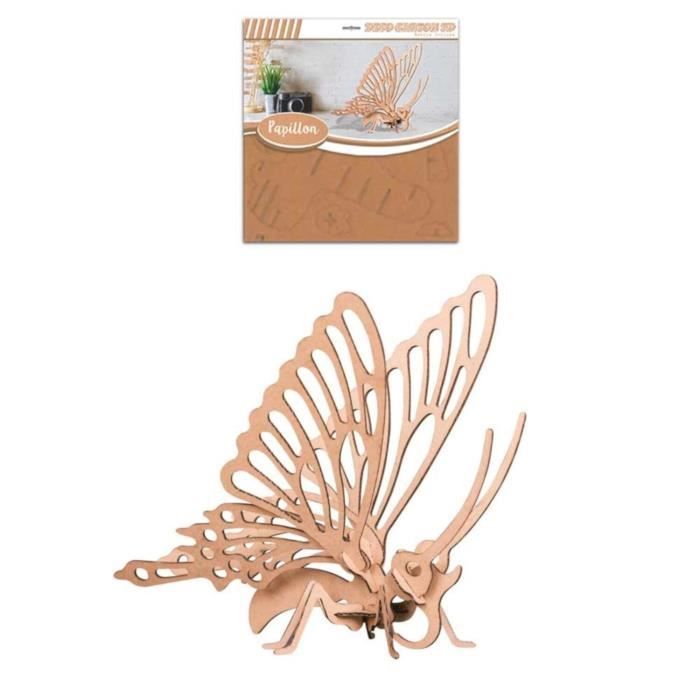 STC - Déco carton 3D – Papillon - Cdiscount Maison