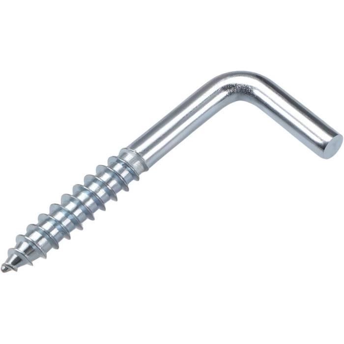 Crochet À Visser Mural Plafond Piton En L Cheville Vis Auto Taraudeuse 1.3" 50Pcs[G515 ...