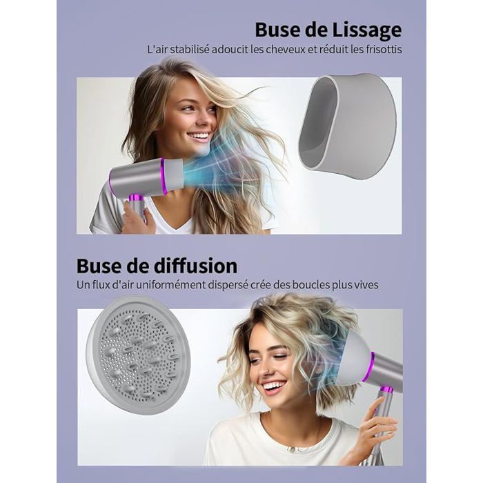 Hair Dryer 2400 W Professional Hot and Cold Hair Dryer Powerful 3 ...