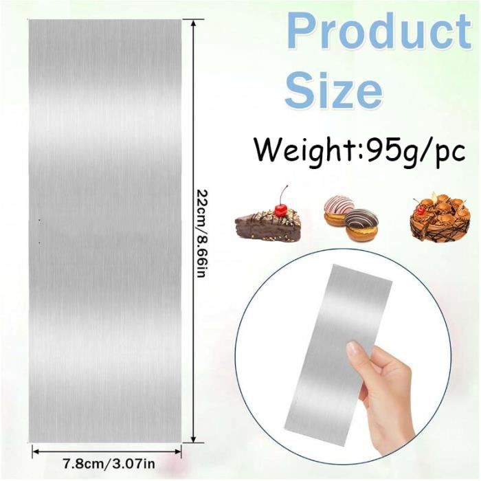 Grattoir à Gâteau - Inox - 22x7.8cm - Non toxique - Facile à nettoyer ...