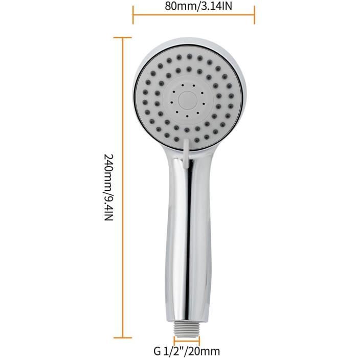 Pommeau De Douche Avec Filtre Haute Pression Douchette Avec 3 Modes De
