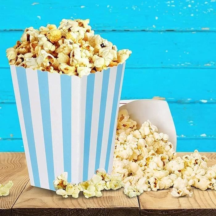 Boîtes À Pop-Corn En Carton Pour Anniversaire, Soirée Cinéma, Carnaval ...
