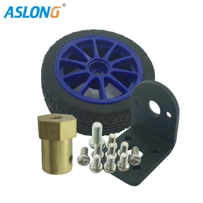 12v 77 Tr Min Moteur à Engrenages De Voiture Intelligente Arduino Roue De 65mm Avec