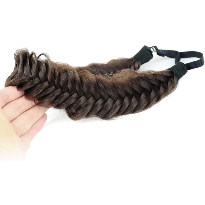 Grande Queue De Poisson Synthétique Cheveux Tressés Bandeau Classique ...