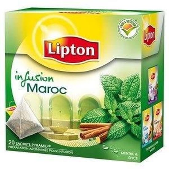 Infusion Maroc menthe et épices 40g Lipton - Cdiscount Au quotidien