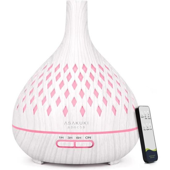 ASAKUKI Diffuseur d'Huiles Essentielles 400ml, Ultrasonique Hdificateur Diffuseur Aromathérapie ...