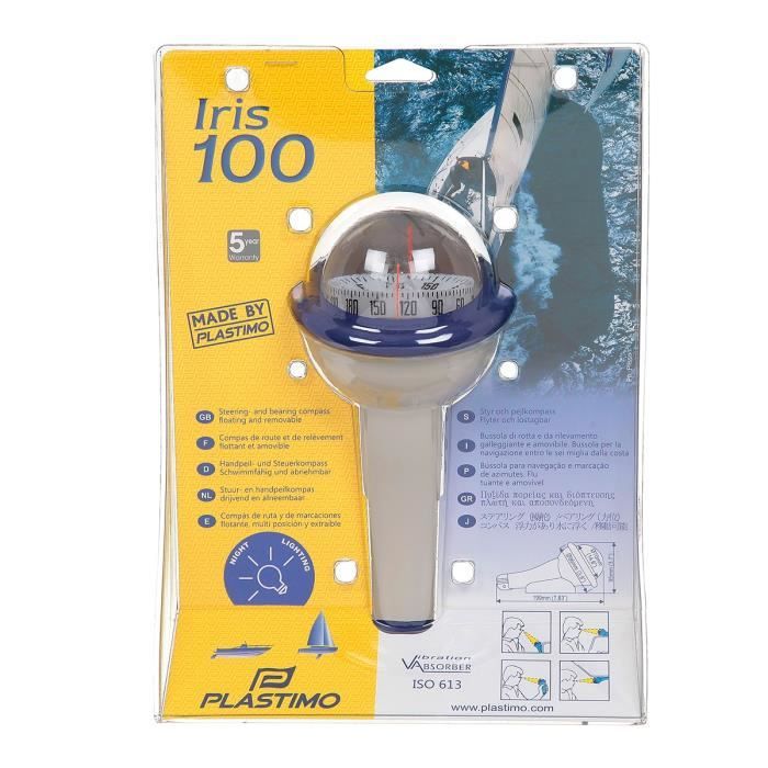 PLASTIMO Compas Iris 100 - Zones ABC - Eclairage - Bleu - Cdiscount Sport
