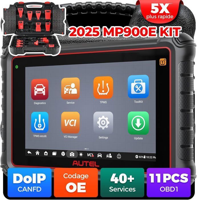 AUTEL MP900E-KIT Diagnositic Auto avec 11 Kit d'adaptateur Non-OBDII ...