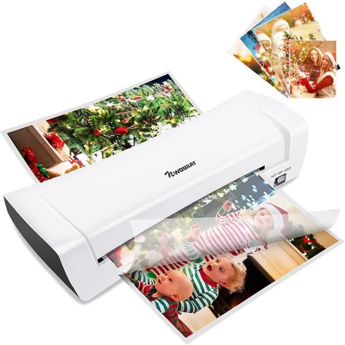 NWOUIIAY Plastifieuse A4 A5 A6 Photo Machine à Plastifier Chaud et ...
