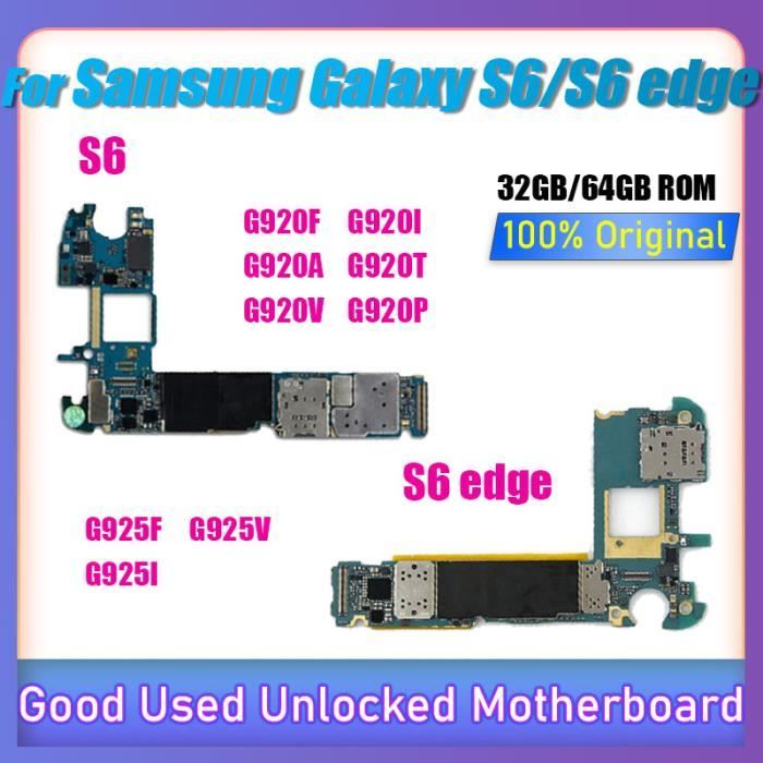 G925F 64 Go-Carte mère originale débloquée pour Samsung Galaxy Dock ...