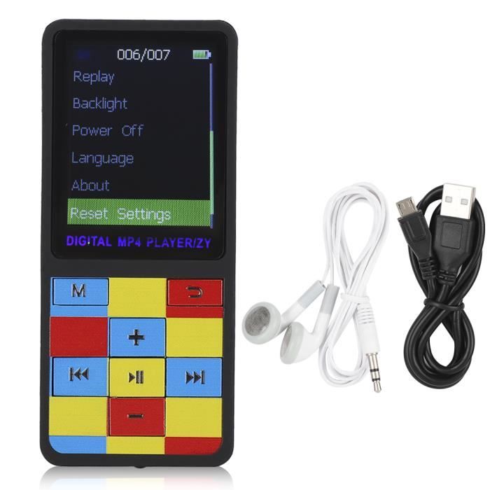 Akozon Mini mp3 T1 ultra-mince portable écran couleur 1,8 pouces MP3 ...