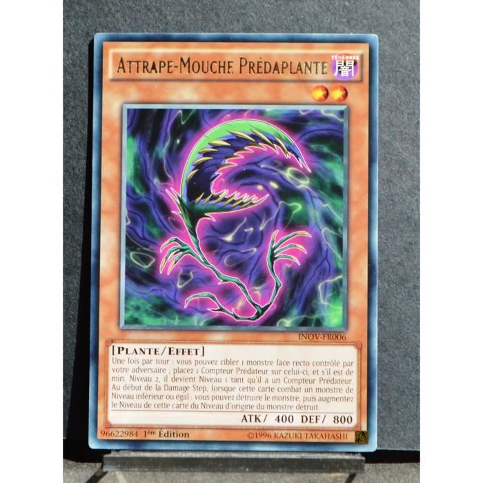 Carte YU-GI-OH INOV-FR006 Attrape-mouche Prédaplante NEUF FR ...