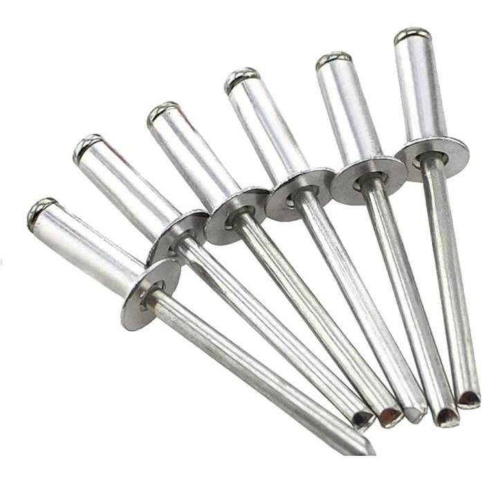 Bulk Hardware BH04094 Rivet pop en Alliage standard4,8 mmSet de 50 ...