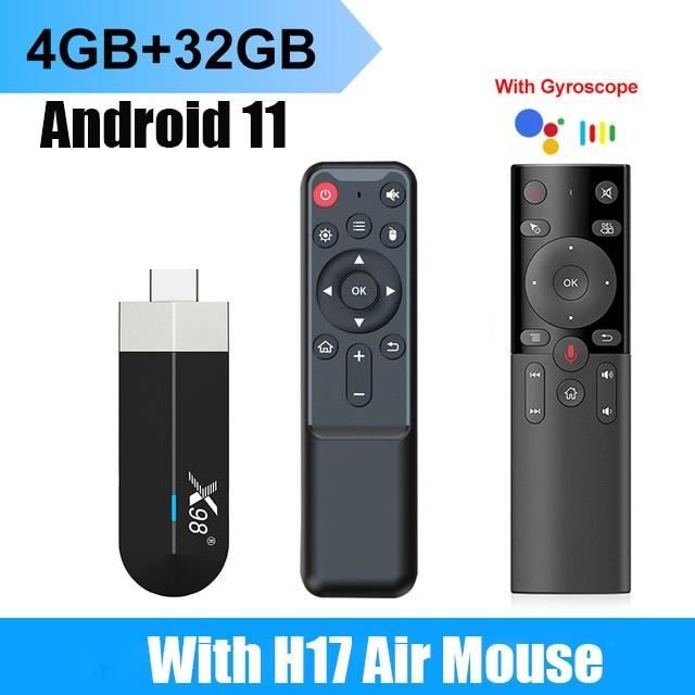 Récepteur-décodeur,KimTin Mini PC X98 S500 Bâton 4K TV Bâton Mini ...