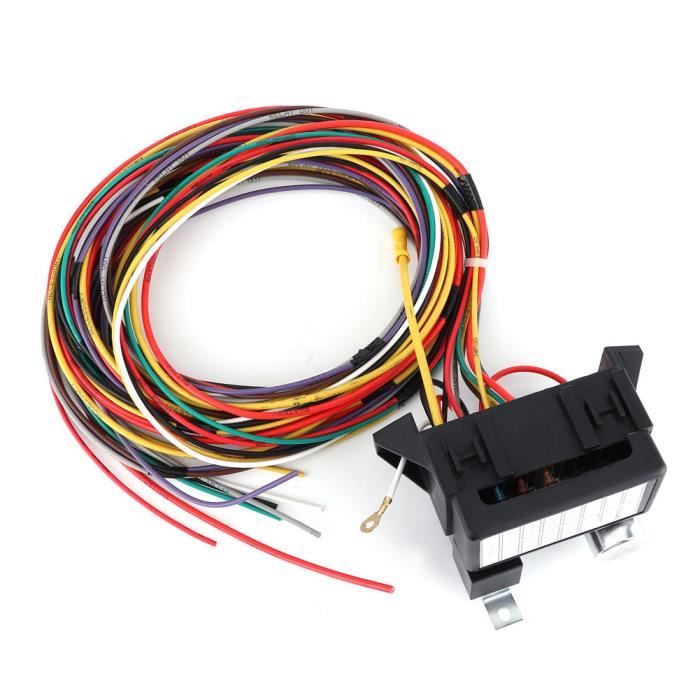 Cikonielf Faisceaux de câblage Kit de Harnais de Fil de Fusible ...